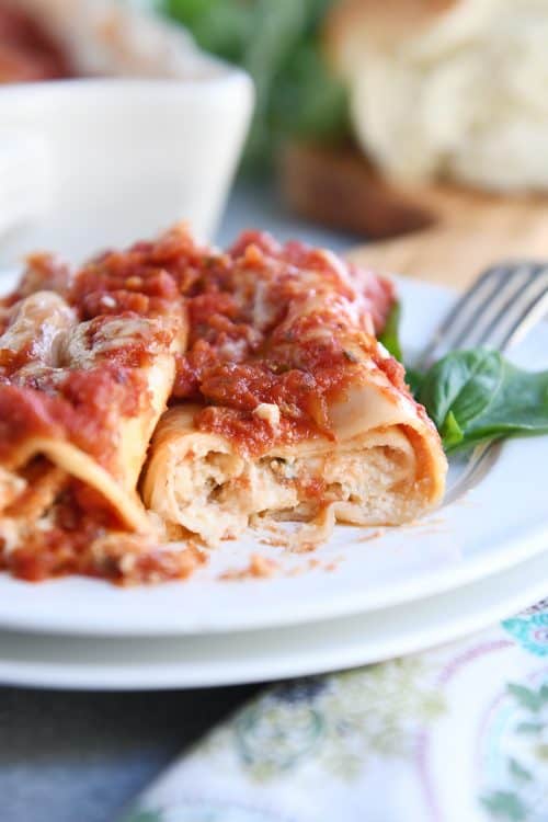 Easy Baked Cheese Manicotti | Mel's Kitchen Cafe