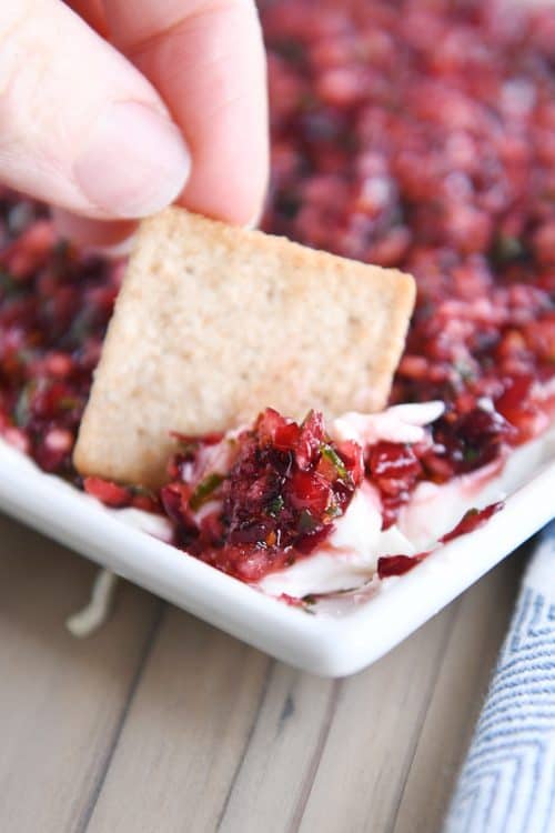 Cranberry-Jalapeno Cream Cheese Dip | Mel's Kitchen Cafe