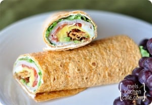 Simple Smoked Turkey Cobb Wraps | Mel's Kitchen Cafe