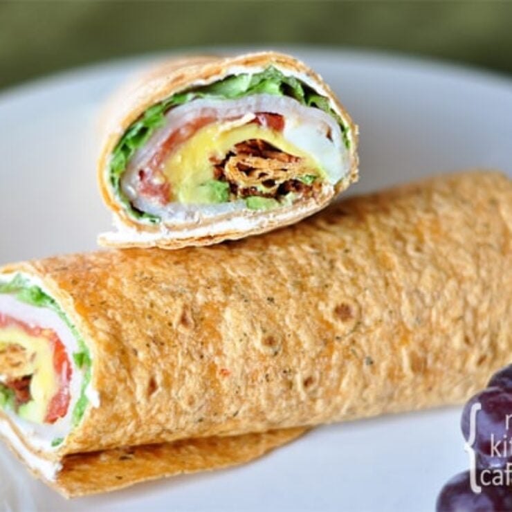 Simple Smoked Turkey Cobb Wraps | Mel's Kitchen Cafe
