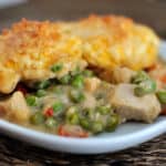 Confetti Chicken Bake with Biscuit Topping | Mel's Kitchen Cafe