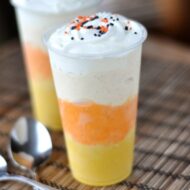 Candy Corn Milkshakes {Perfect for Halloween} | Mel's Kitchen Cafe