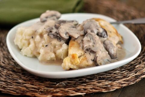 Smothered Chicken with Mushroom Gravy
