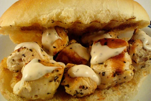 Fast and Easy Chicken Spiedie Sandwiches | Mel's Kitchen Cafe