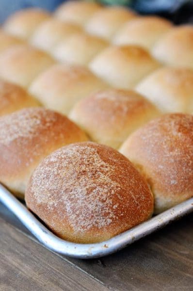 Fluffy Whole Wheat Dinner Rolls | Mel's Kitchen Cafe