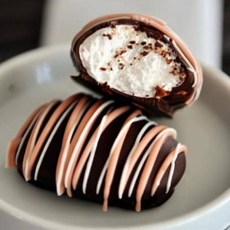 Homemade Chocolate Marshmallow Eggs | Mel's Kitchen Cafe