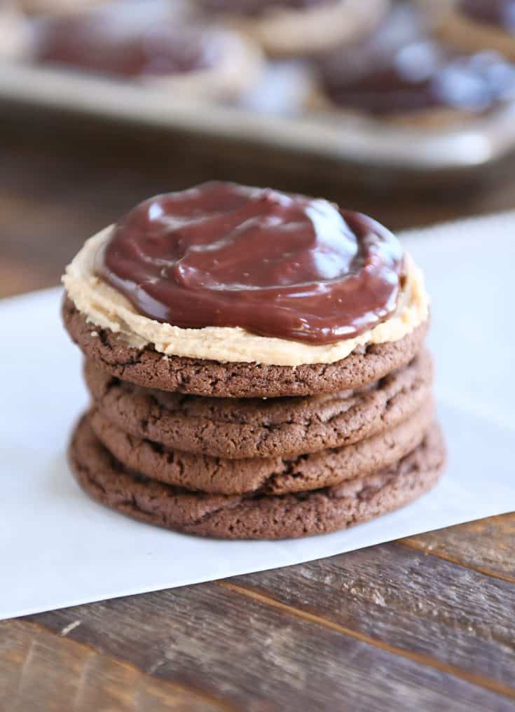 Chocolate Peanut Butter Buckeye Cookies - Mel's Kitchen Cafe