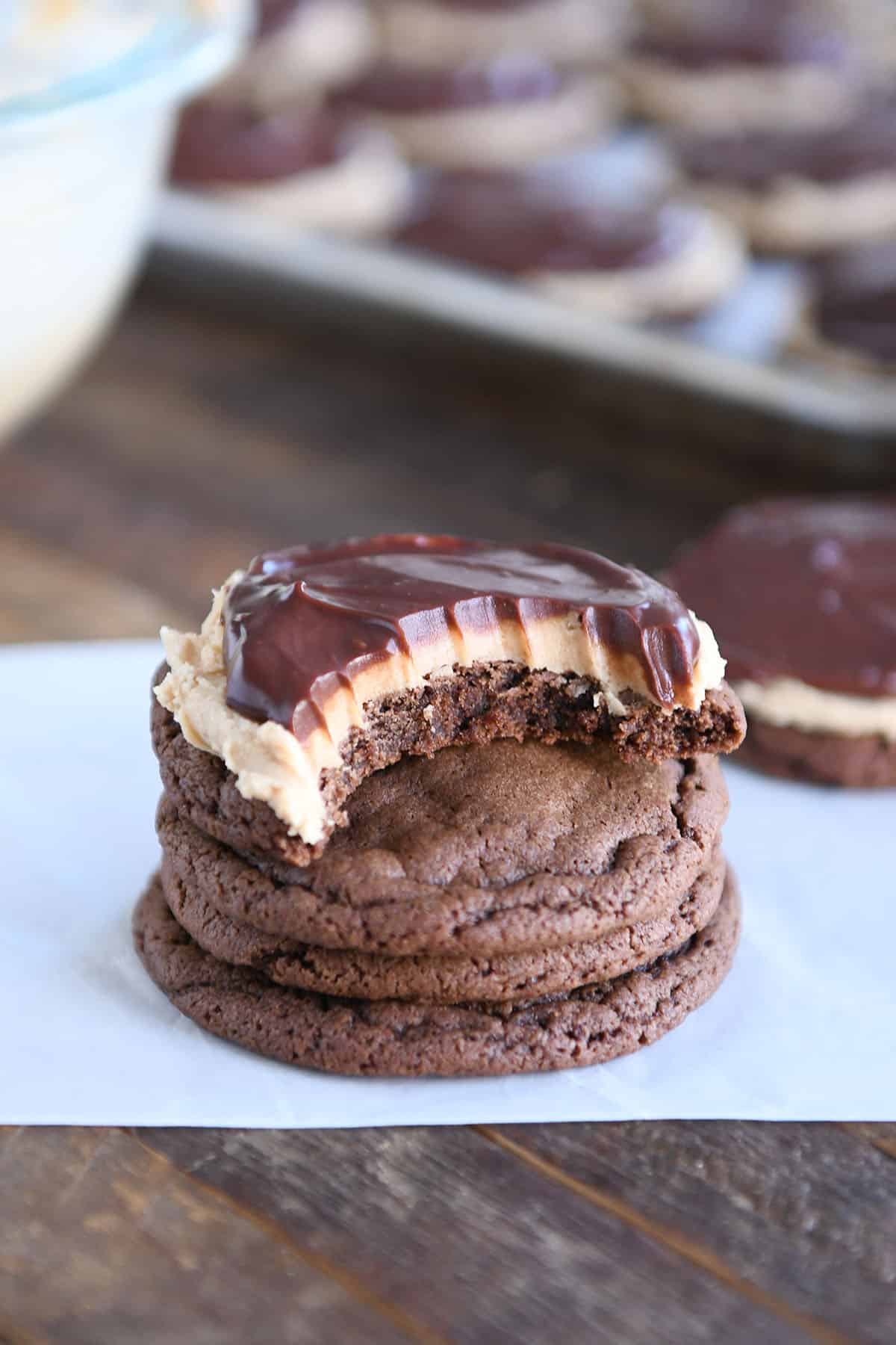 Chocolate Peanut Butter Buckeye Cookies - Mel's Kitchen Cafe