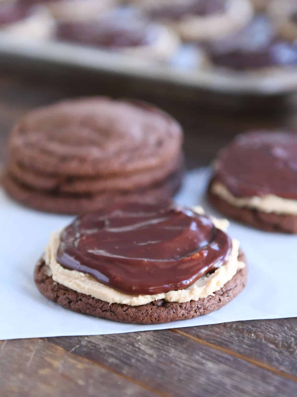 Chocolate Peanut Butter Buckeye Cookies - Mel's Kitchen Cafe