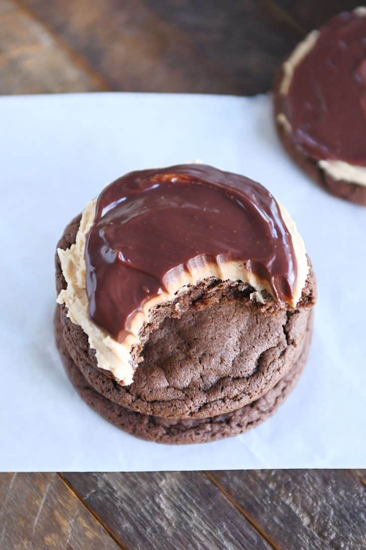 Chocolate Peanut Butter Buckeye Cookies - Mel's Kitchen Cafe