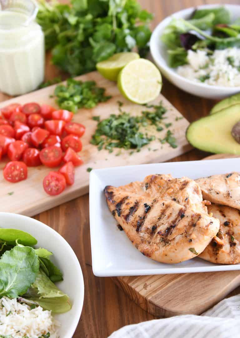 Honey Chipotle Lime Chicken Bowls - Mel's Kitchen Cafe