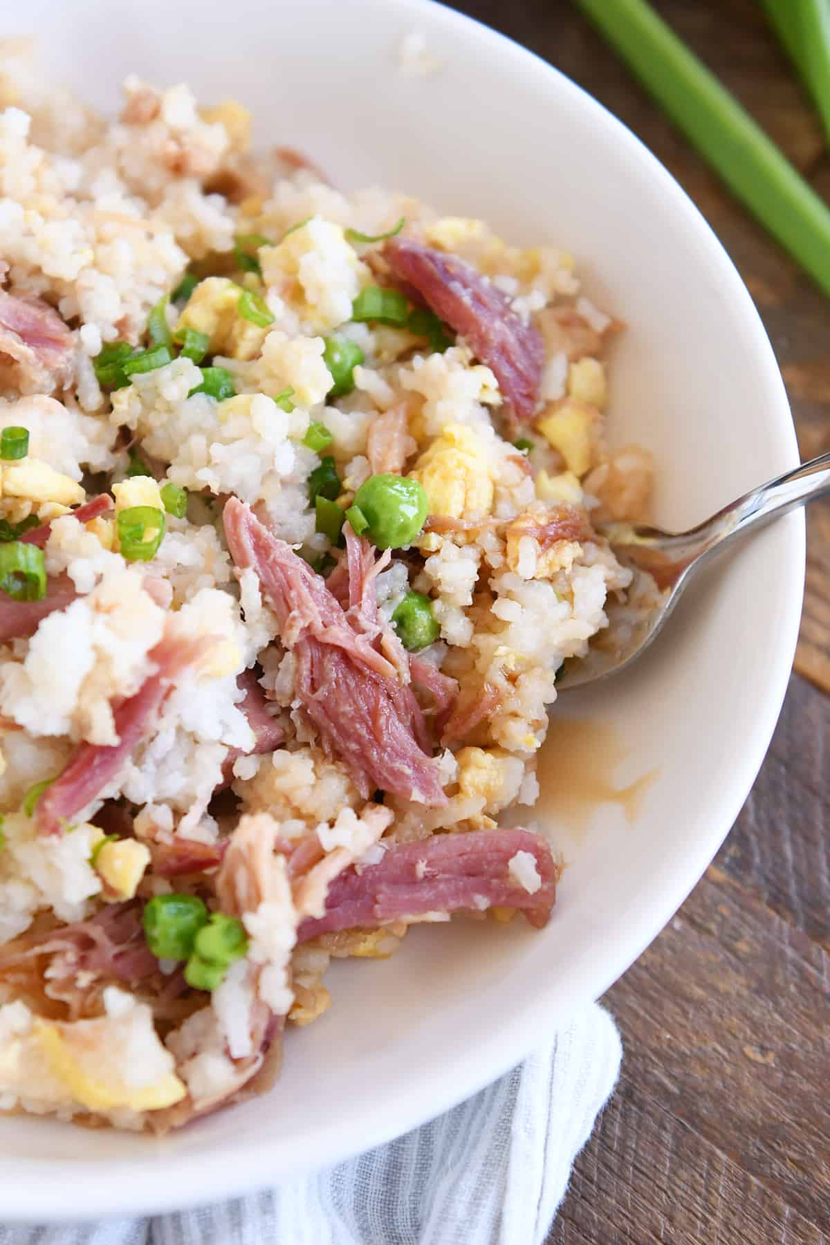 My Go-To Fried Rice Recipe {Easy Ham Fried Rice} - Mel's Kitchen Cafe