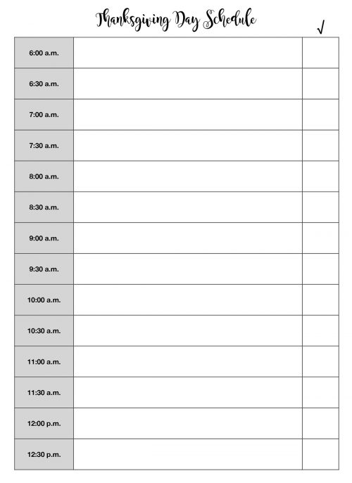 Thanksgiving Dinner Planner {Free Printable} | Mel's Kitchen Cafe