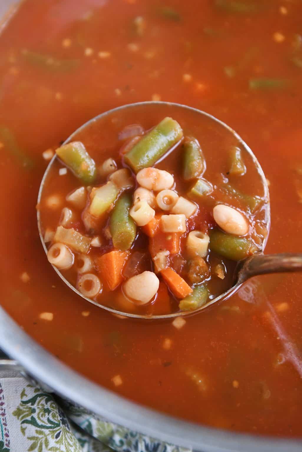 Classic Minestrone Soup Recipe | Mel's Kitchen Cafe