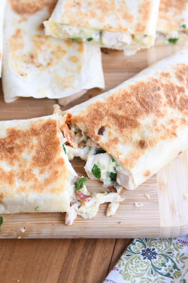 Crispy Chicken Bacon Ranch Wraps - Mel's Kitchen Cafe