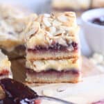 Raspberry White Chocolate Blondie Bars - Mel's Kitchen Cafe