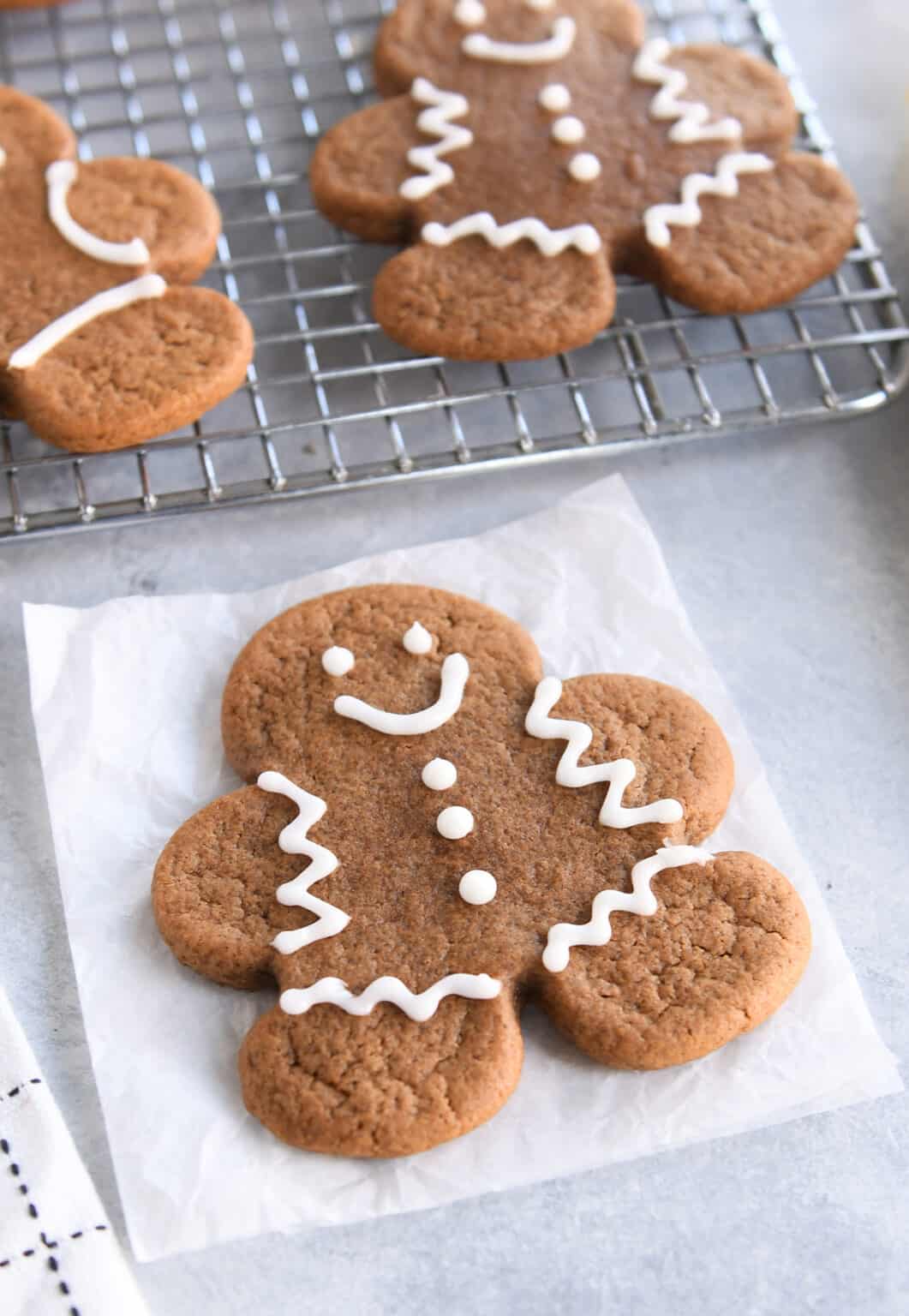 Cutout Gingerbread Cookies | Thick and Chewy | Mel's Kitchen Cafe