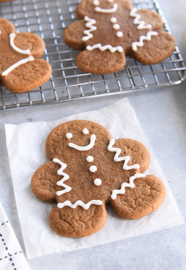 Cutout Gingerbread Cookies | Thick and Chewy | Mel's Kitchen Cafe