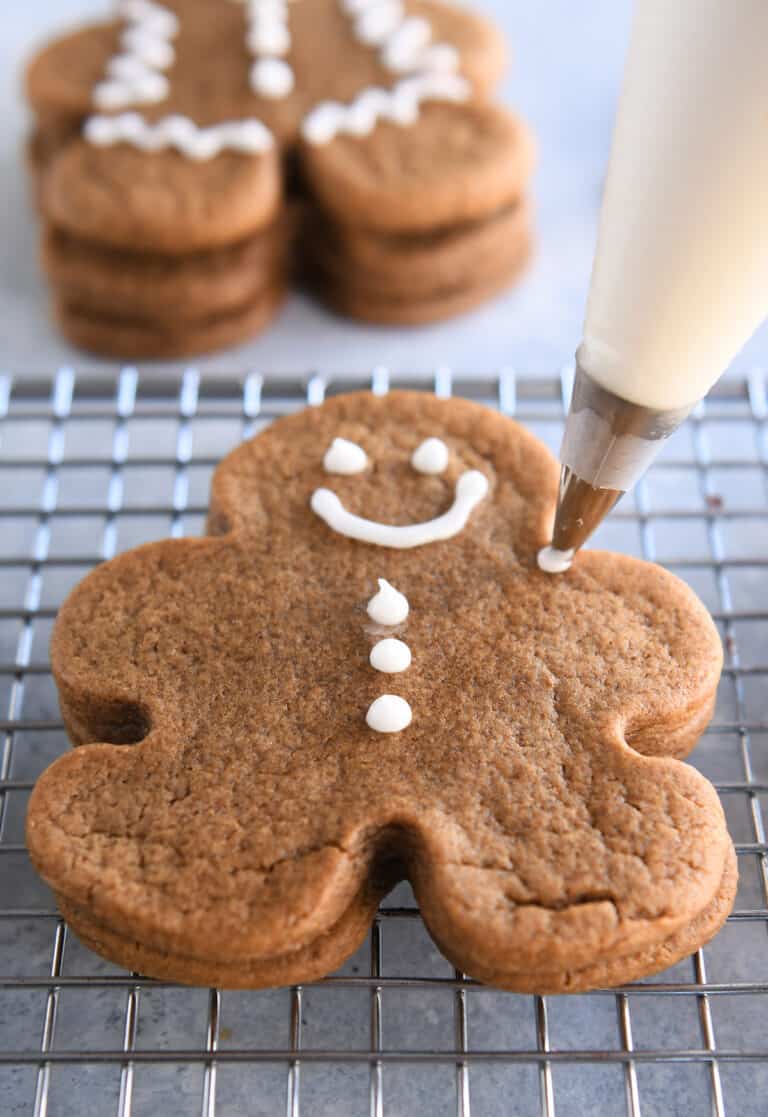 Cutout Gingerbread Cookies | Thick and Chewy | Mel's Kitchen Cafe