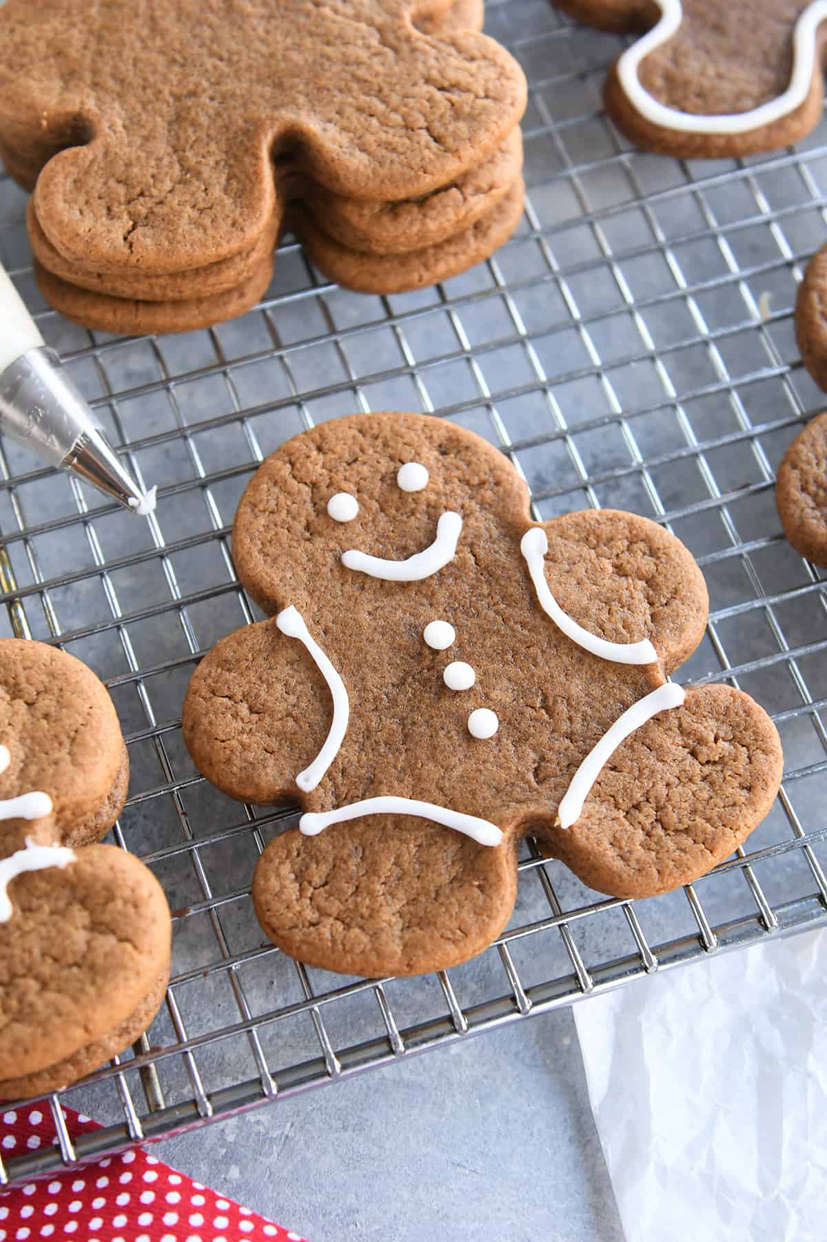 Cutout Gingerbread Cookies | Thick and Chewy | Mel's Kitchen Cafe