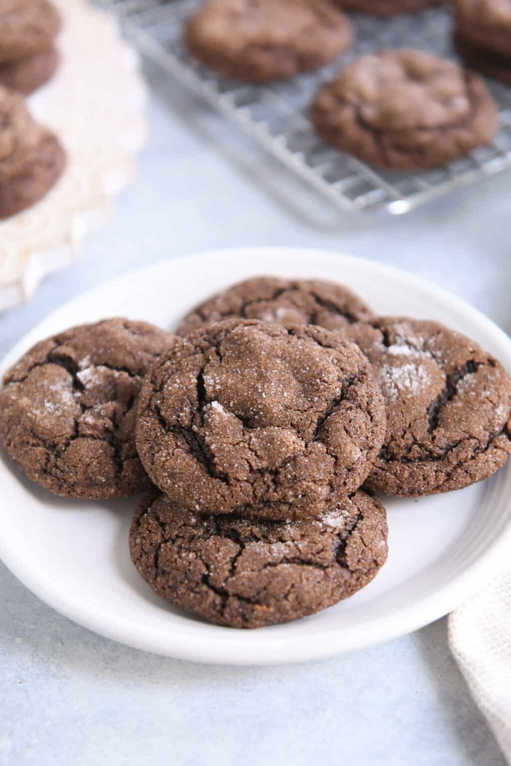 Soft and Chewy Chocolate Ginger Molasses Cookies - Mel's Kitchen Cafe