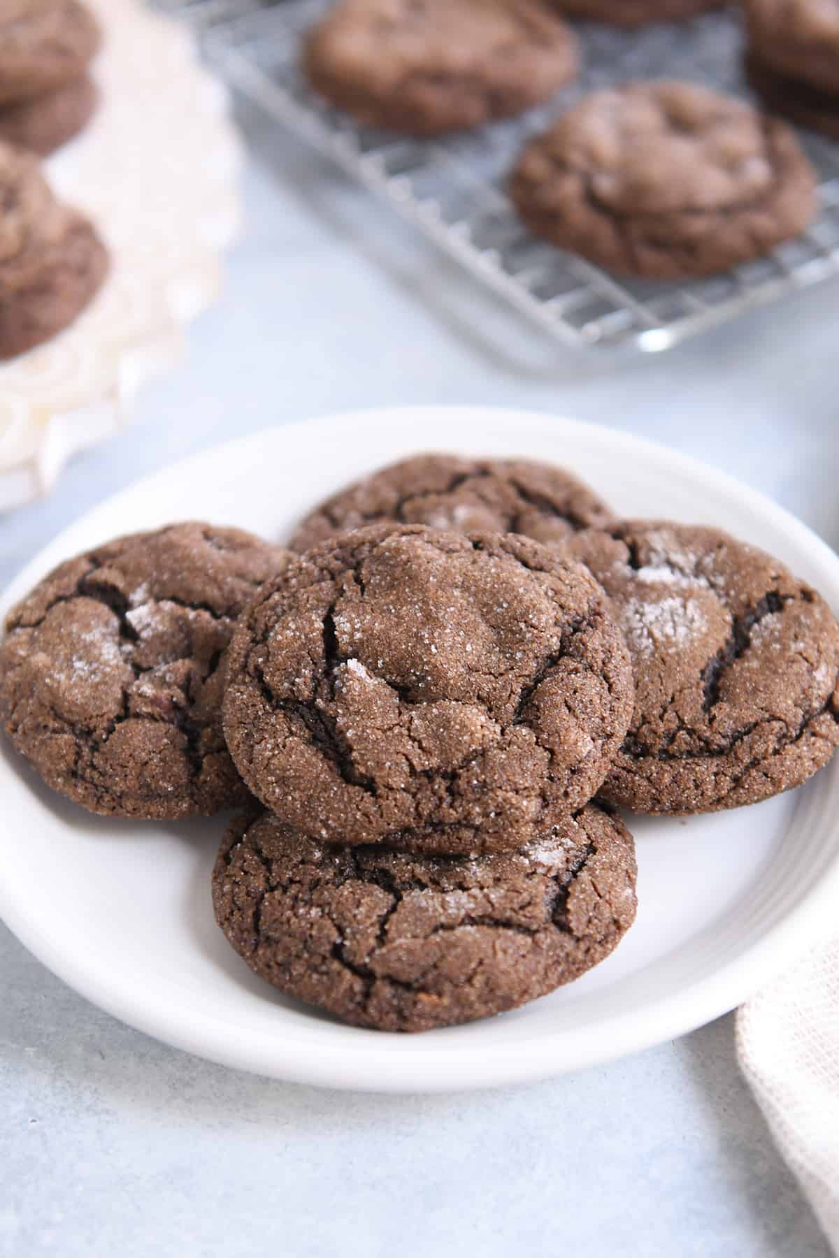Soft and Chewy Chocolate Ginger Molasses Cookies - Mel's Kitchen Cafe