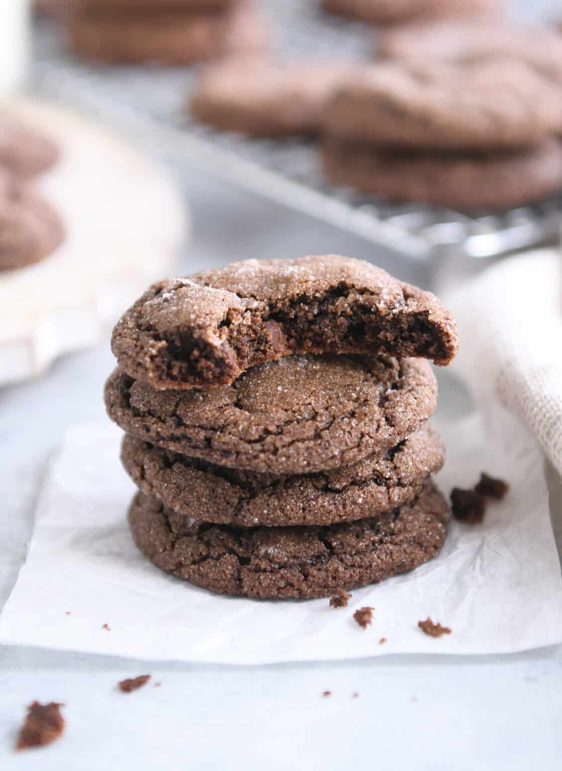 Soft and Chewy Chocolate Ginger Molasses Cookies - Mel's Kitchen Cafe