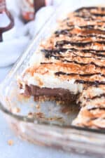 Samoas Chocolate Pudding Dessert {Coconut + Caramel}