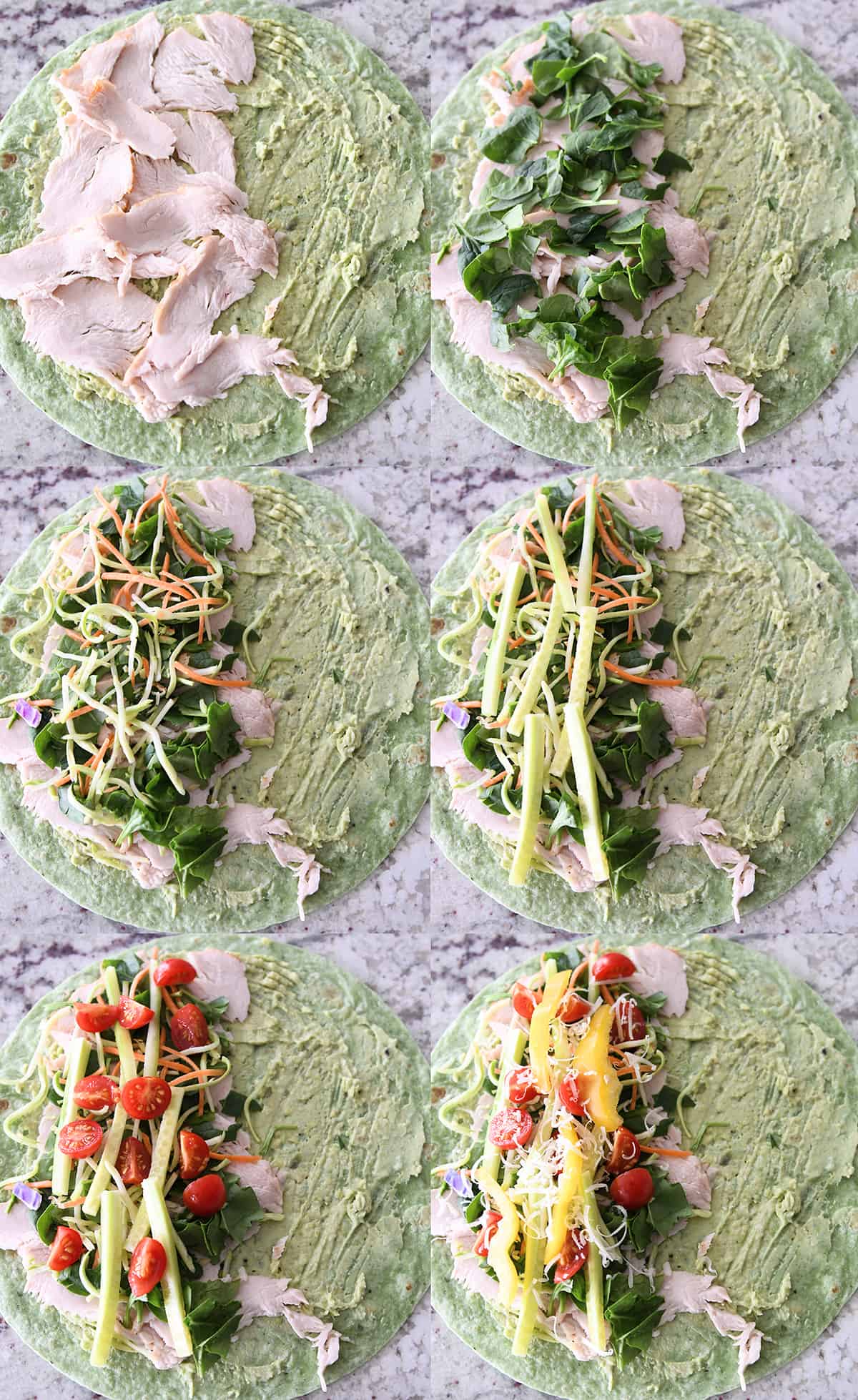 Turkey Avocado Veggie Wraps - Mel's Kitchen Cafe