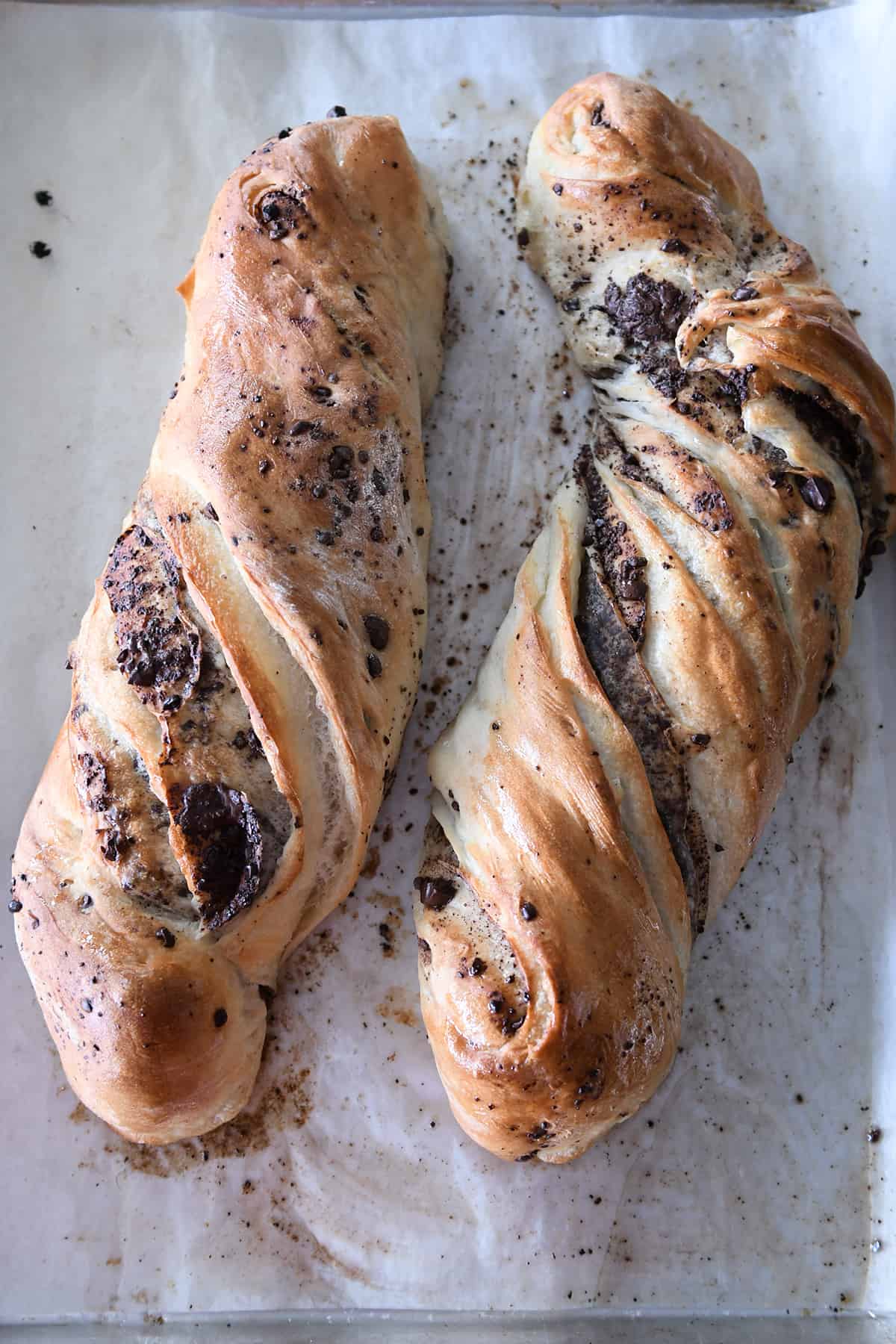 Easy Twisted Chocolate Croissant French Bread