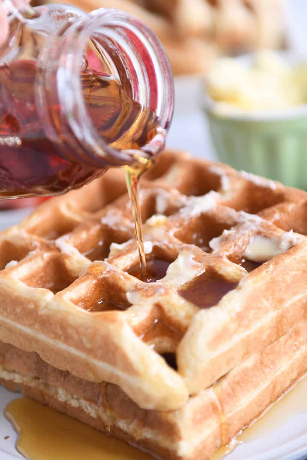 Quick Yeasted Waffles - Mel's Kitchen Cafe