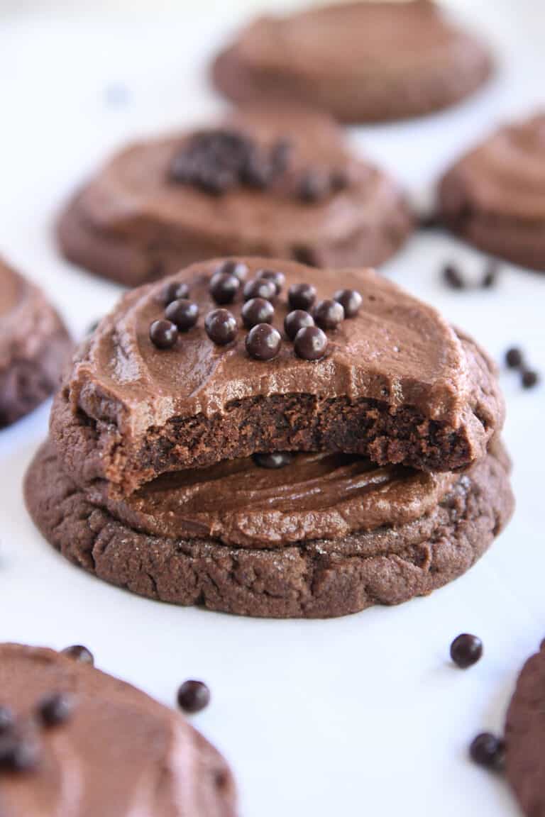 Chocolate Frosted Sugar Cookies {Swig-Style} | Mel's Kitchen Cafe