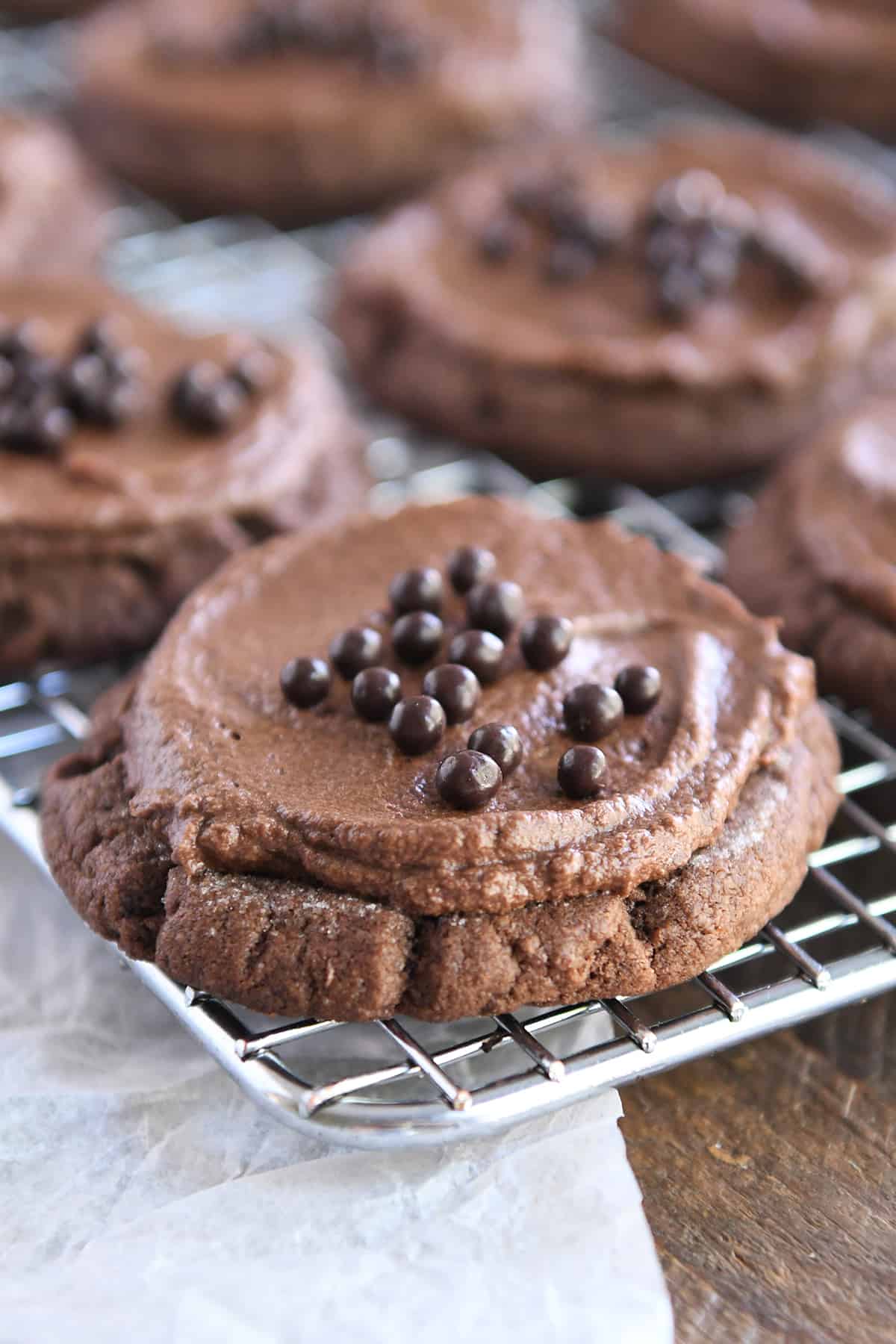 Chocolate Frosted Sugar Cookies {Swig-Style} | Mel's Kitchen Cafe
