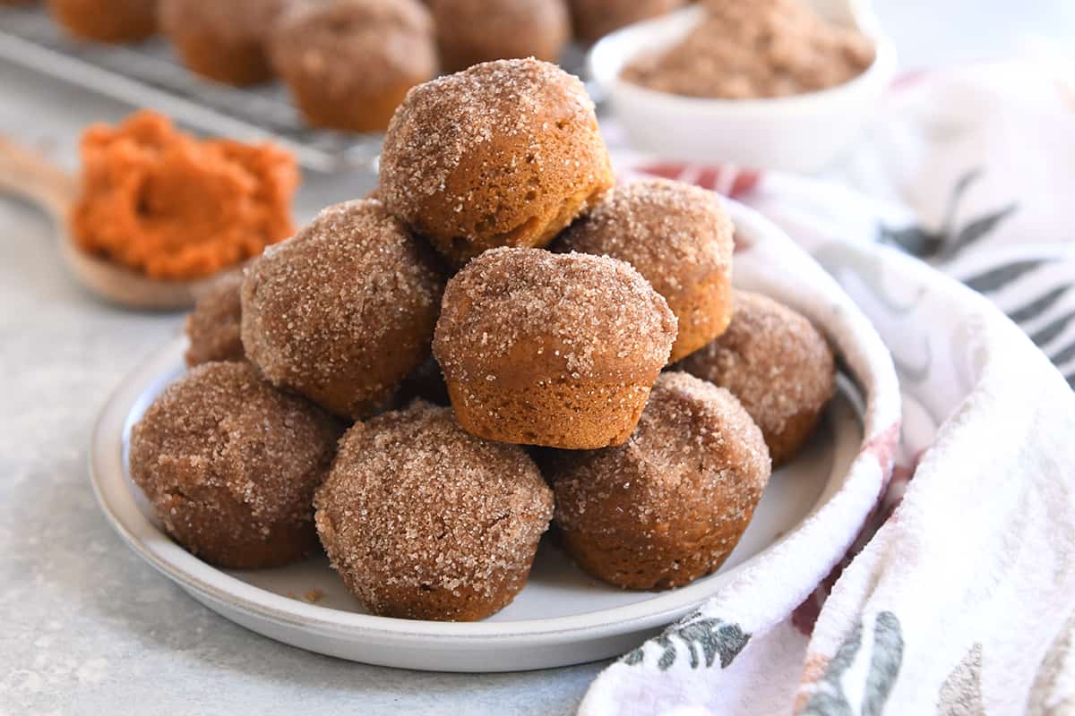 Mini Pumpkin Donut Muffins - Mel's Kitchen Cafe