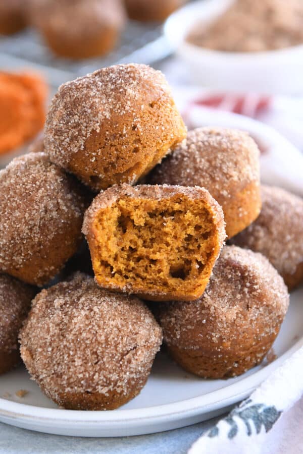 Mini Pumpkin Donut Muffins - Mel's Kitchen Cafe