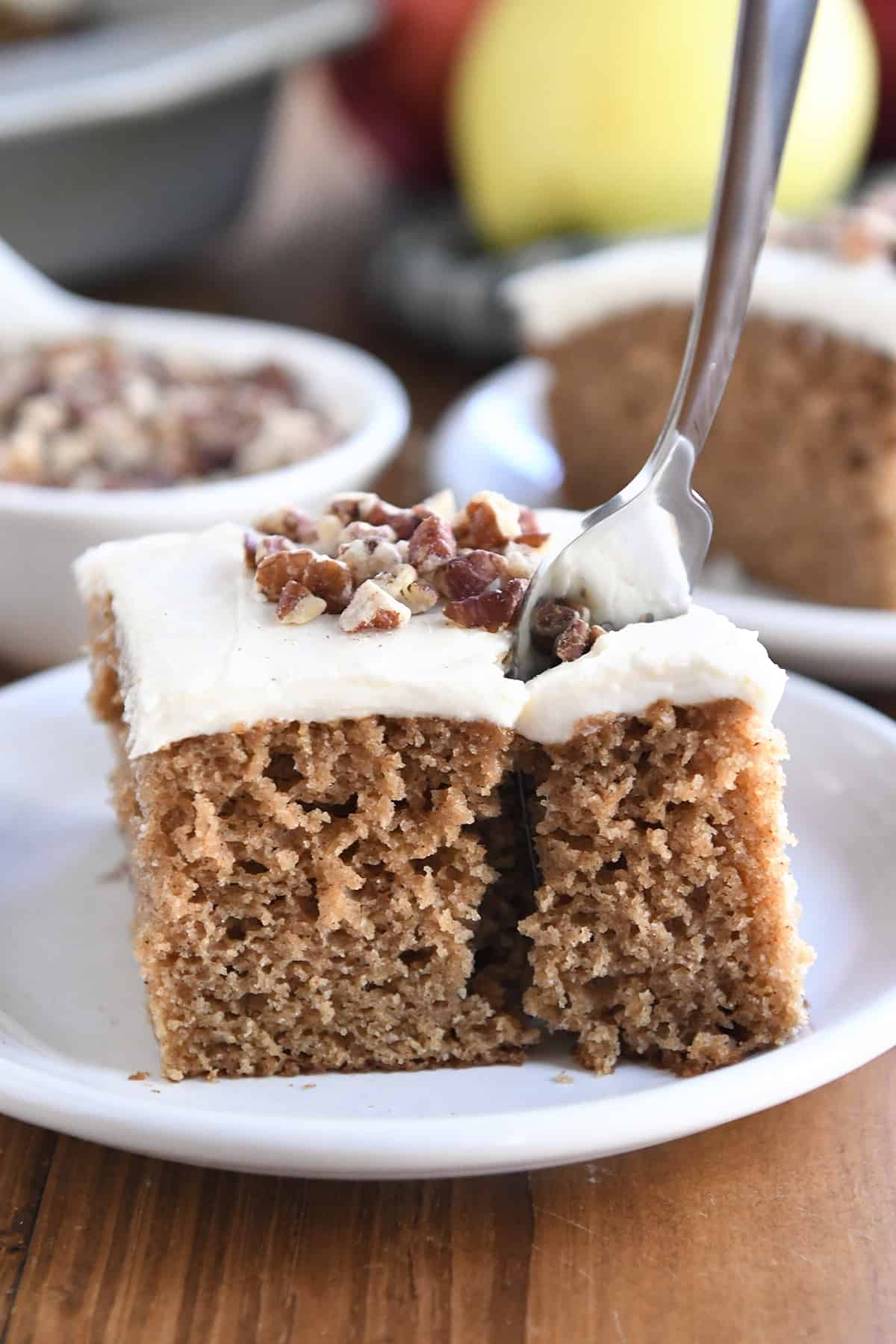 Applesauce Spice Cake with Brown Butter Cream Cheese Frosting - Mel's ...