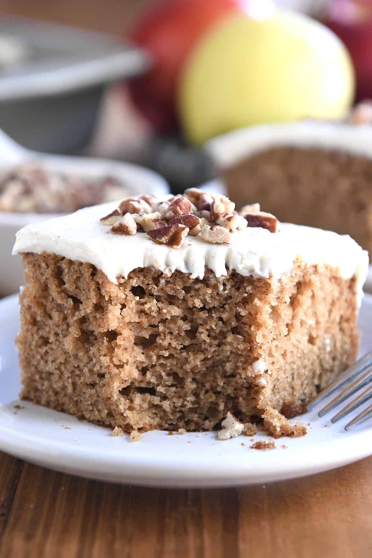 Applesauce Spice Cake with Brown Butter Cream Cheese Frosting - Mel's ...