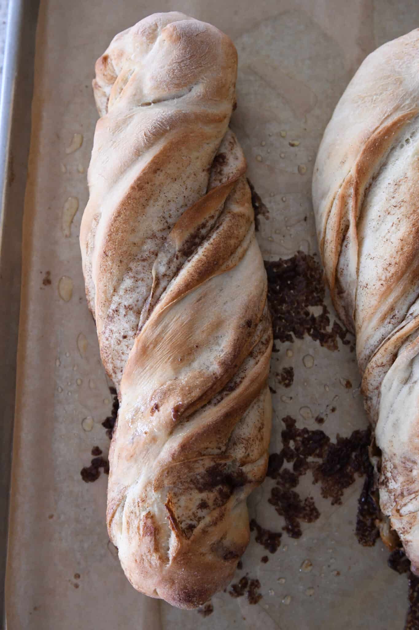 Cinnamon Sugar Twisted Croissant Bread - Mel's Kitchen Cafe