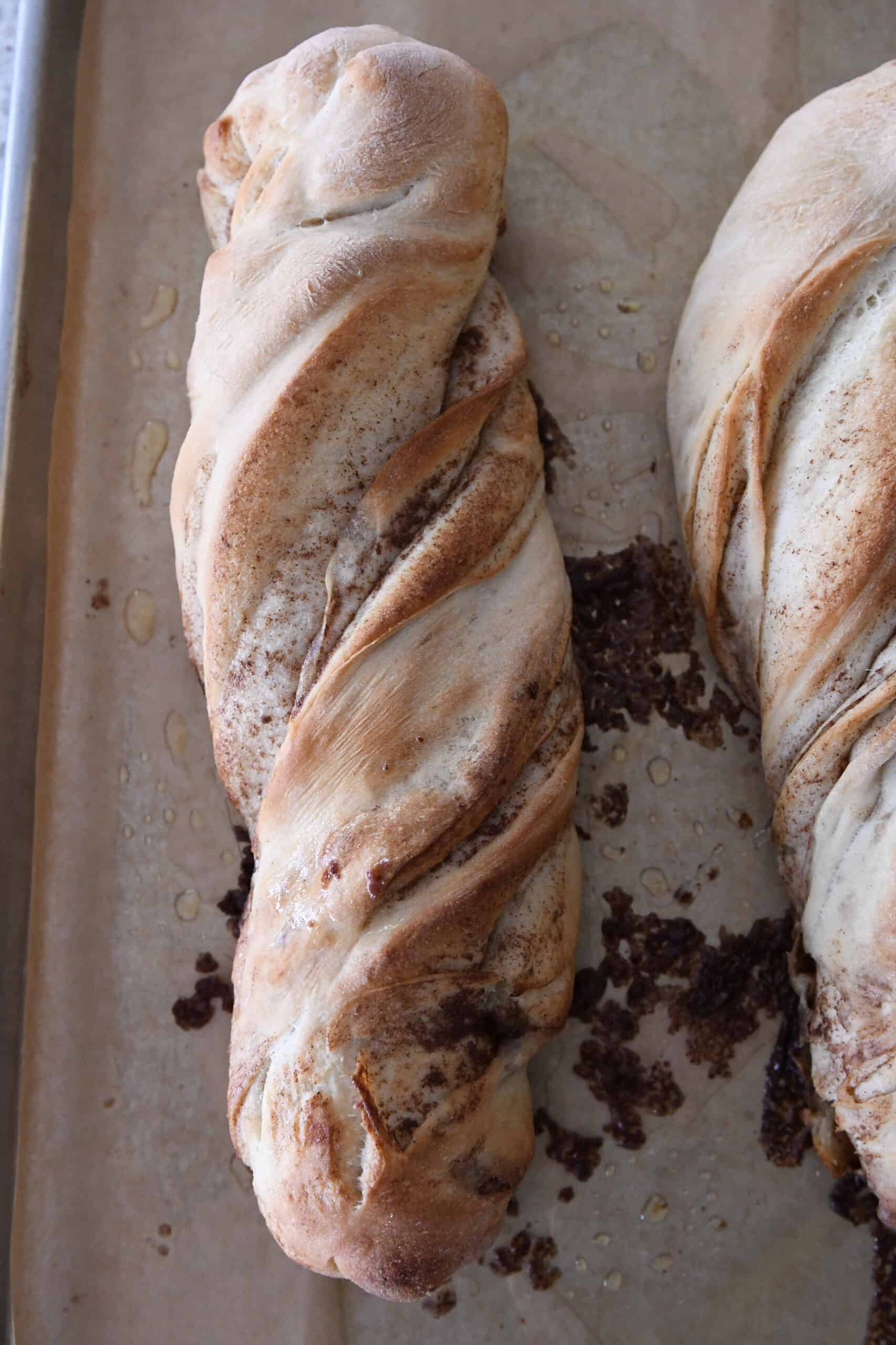 Cinnamon Sugar Twisted Croissant Bread - Mel's Kitchen Cafe
