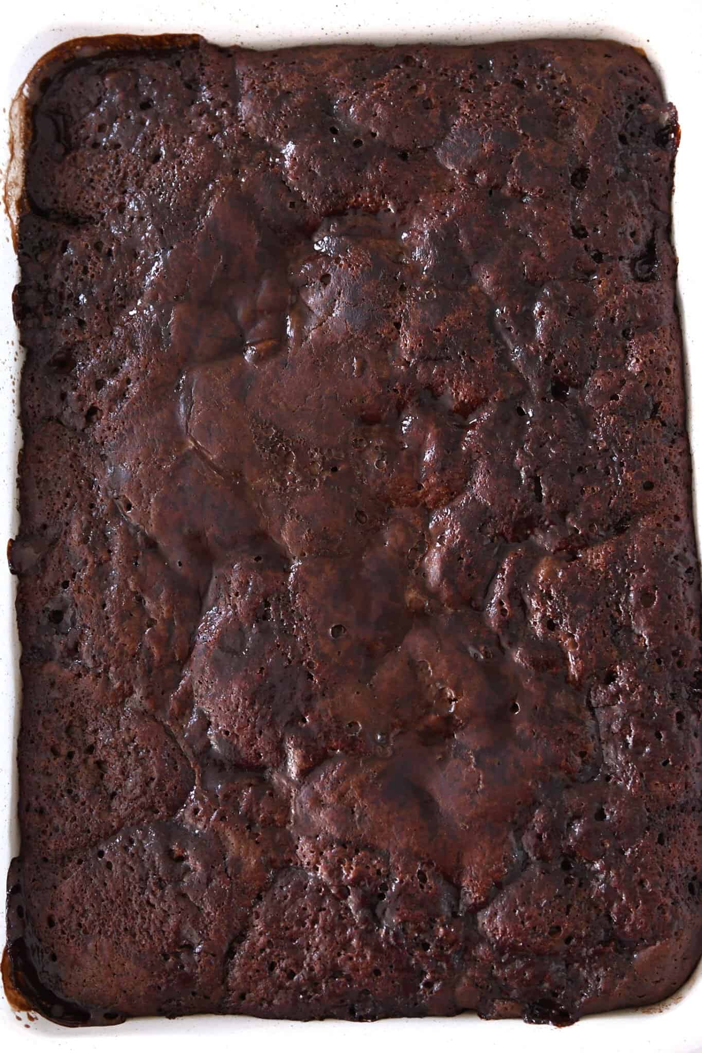 Hot Fudge Pudding Cake {9X13-inch Pan} - Mel's Kitchen Cafe