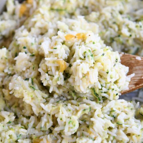 Cheesy Zucchini Rice | Mel's Kitchen Cafe