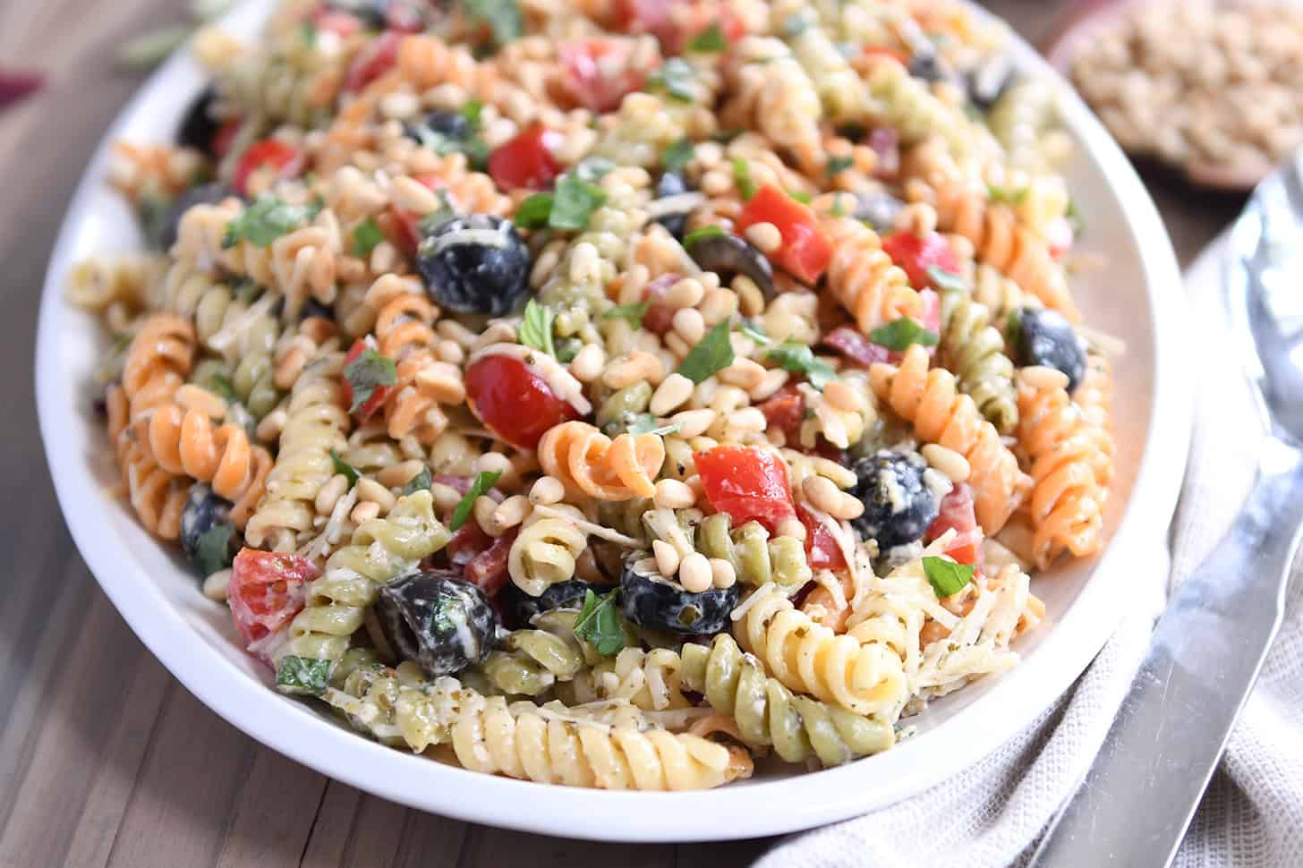 recipe for tri color pasta salad with italian dressing | Dresses Images ...