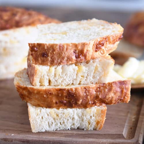 Easy No-Knead Cheesy Peasant Bread - Mel's Kitchen Cafe