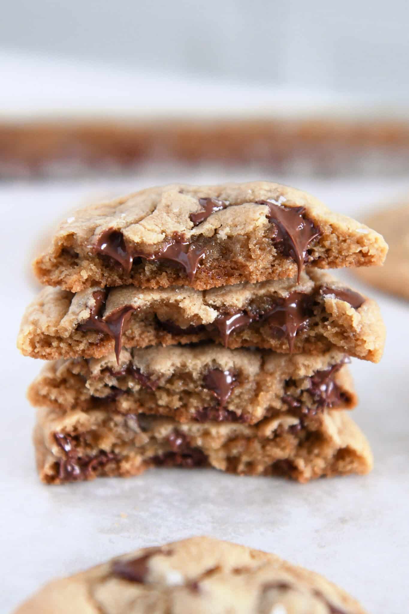 Salted Brown Butter Chocolate Chip Cookies {No Chilling!} - Mel's ...