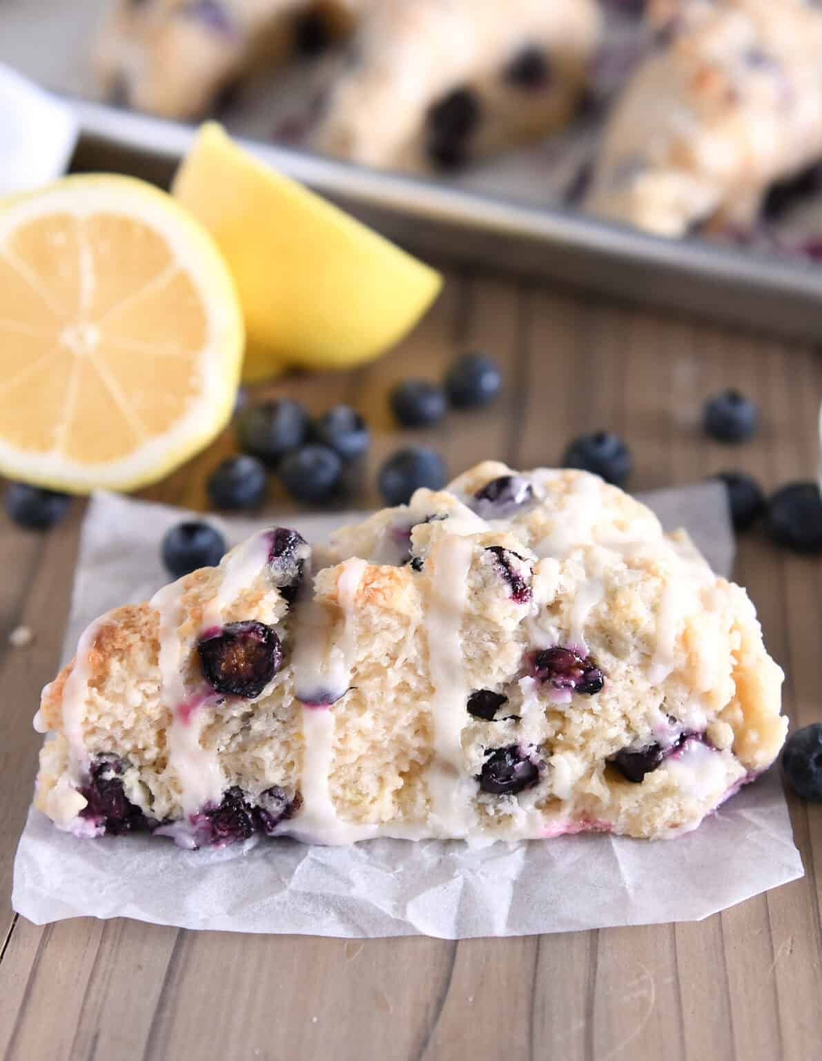 Amazing Lemon Blueberry Scones - Mel's Kitchen Cafe