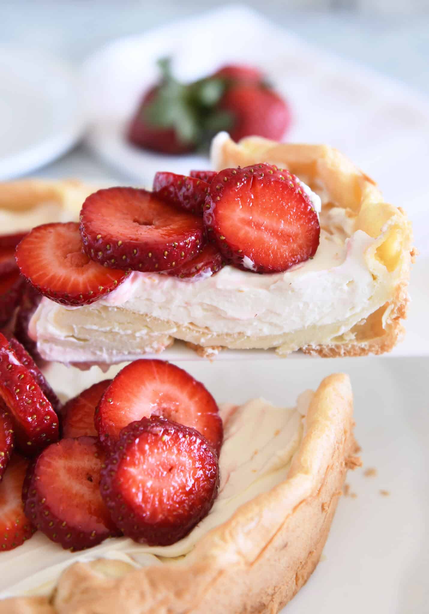 Strawberry Cream Puff Cake Recipe | Mel's Kitchen Cafe