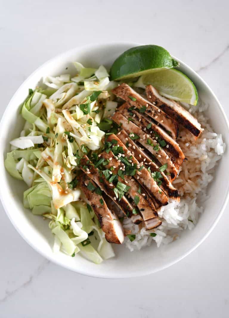 Sticky Honey Ginger Soy Chicken Bowls - Mel's Kitchen Cafe