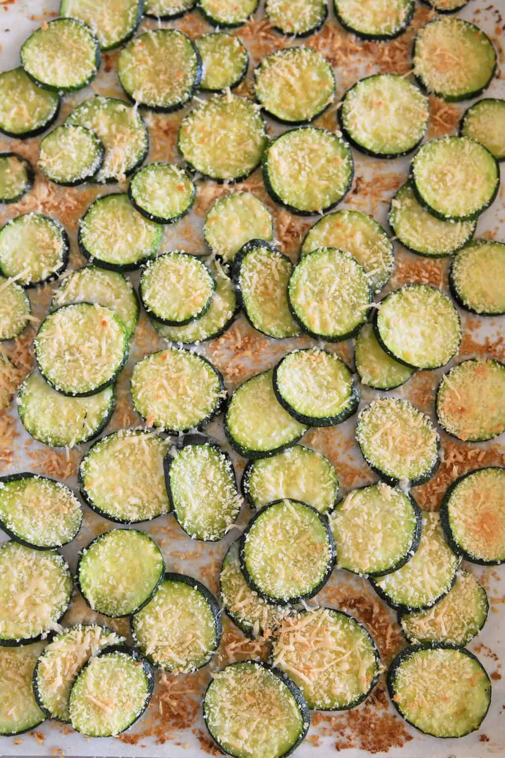 Quick and Easy Baked Parmesan Zucchini Rounds - Mel's Kitchen Cafe