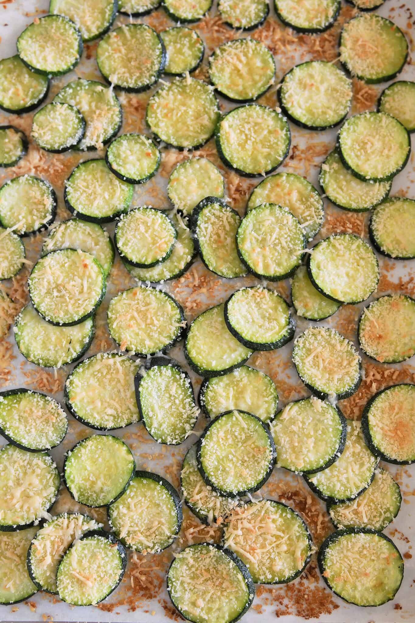 Quick and Easy Baked Parmesan Zucchini Rounds - Mel's Kitchen Cafe
