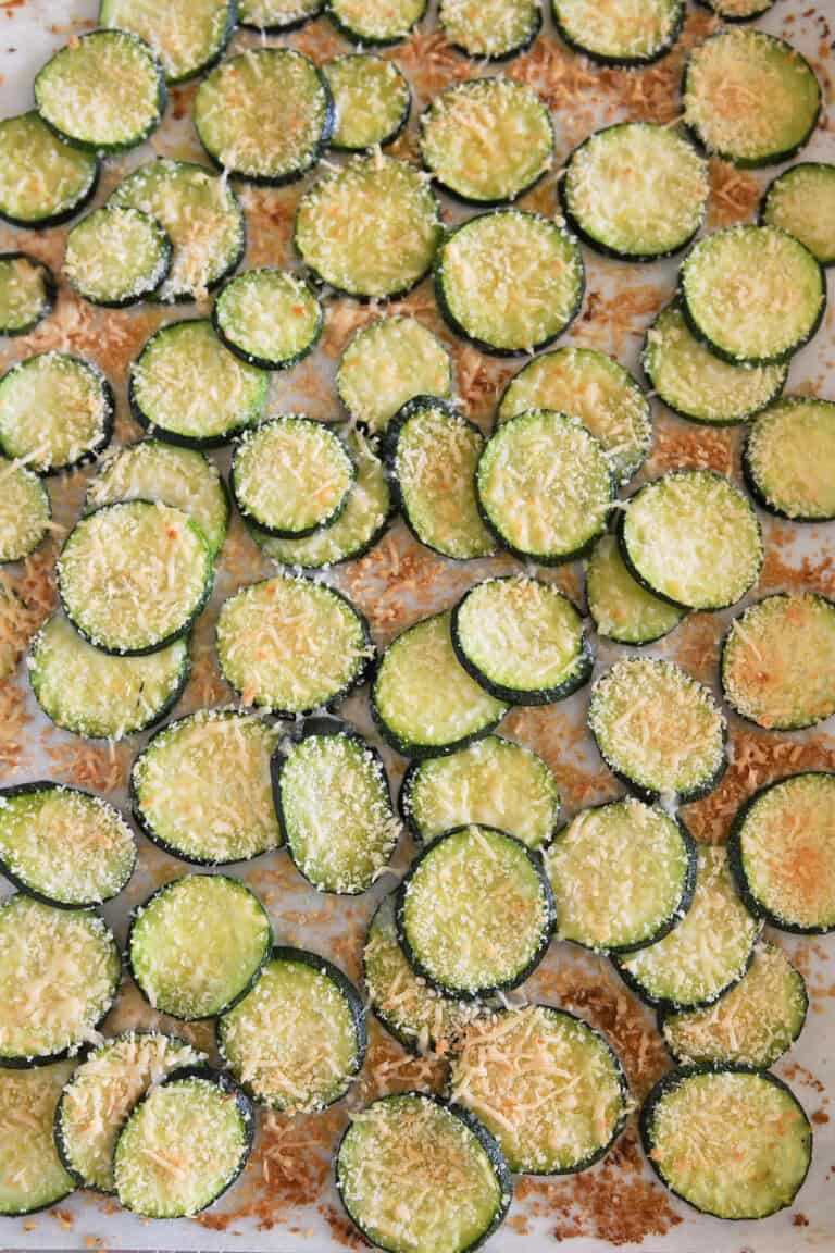 Quick and Easy Baked Parmesan Zucchini Rounds - Mel's Kitchen Cafe